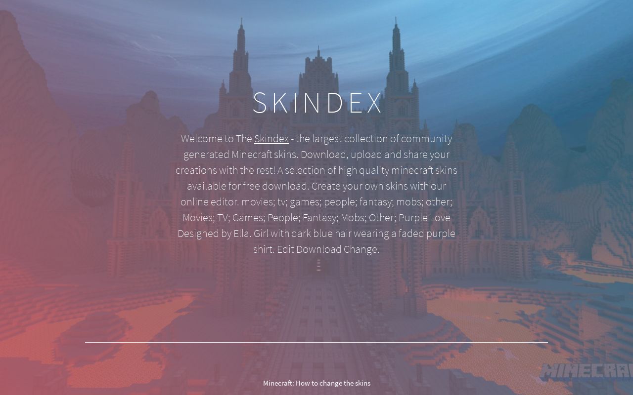 Minecraft Skindex